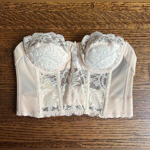 Vintage | Intimates & Sleepwear | Floral Lace Bustier True Vintage ...